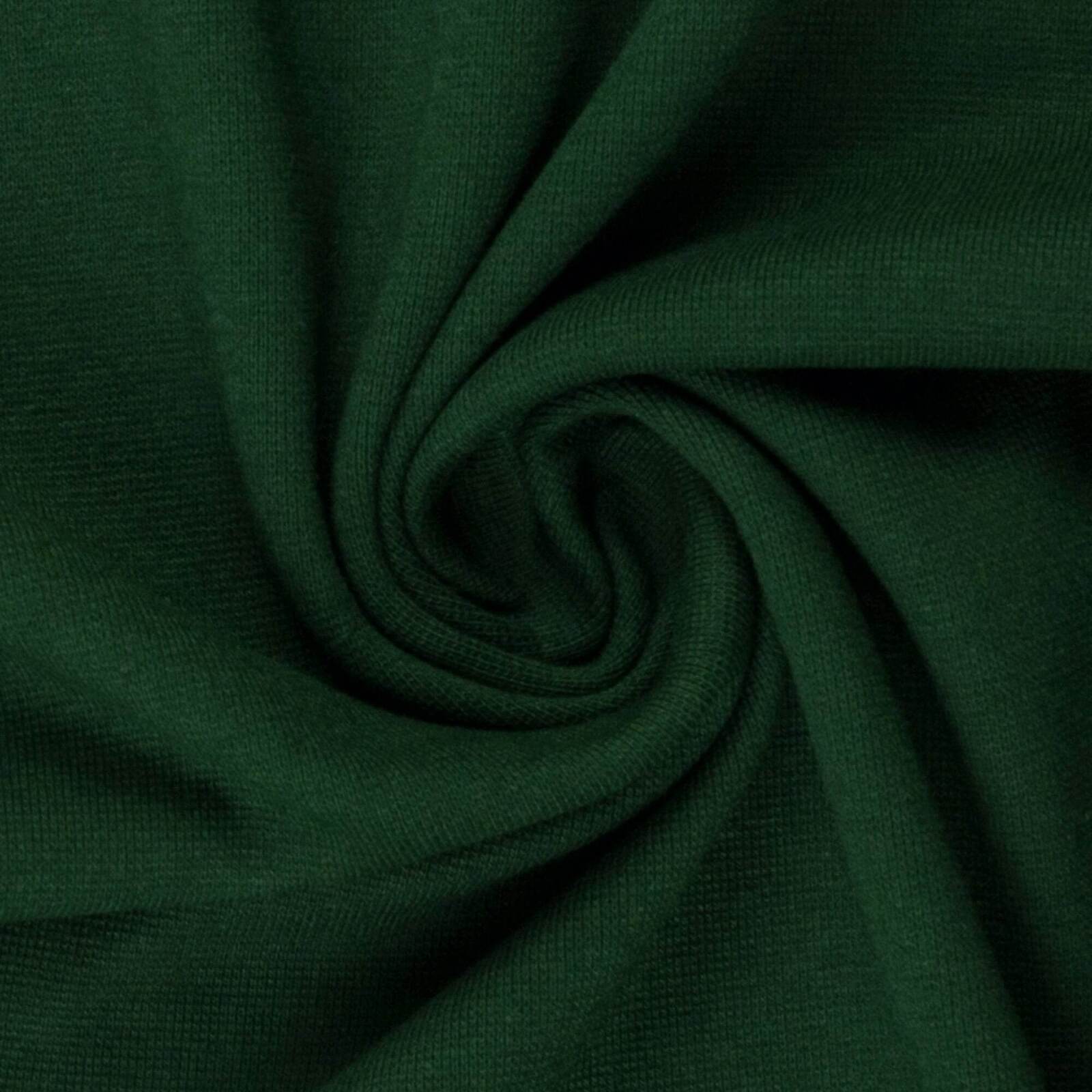 European Knit | Dark Green Solid French Terry Sweatshirt Fabric ...